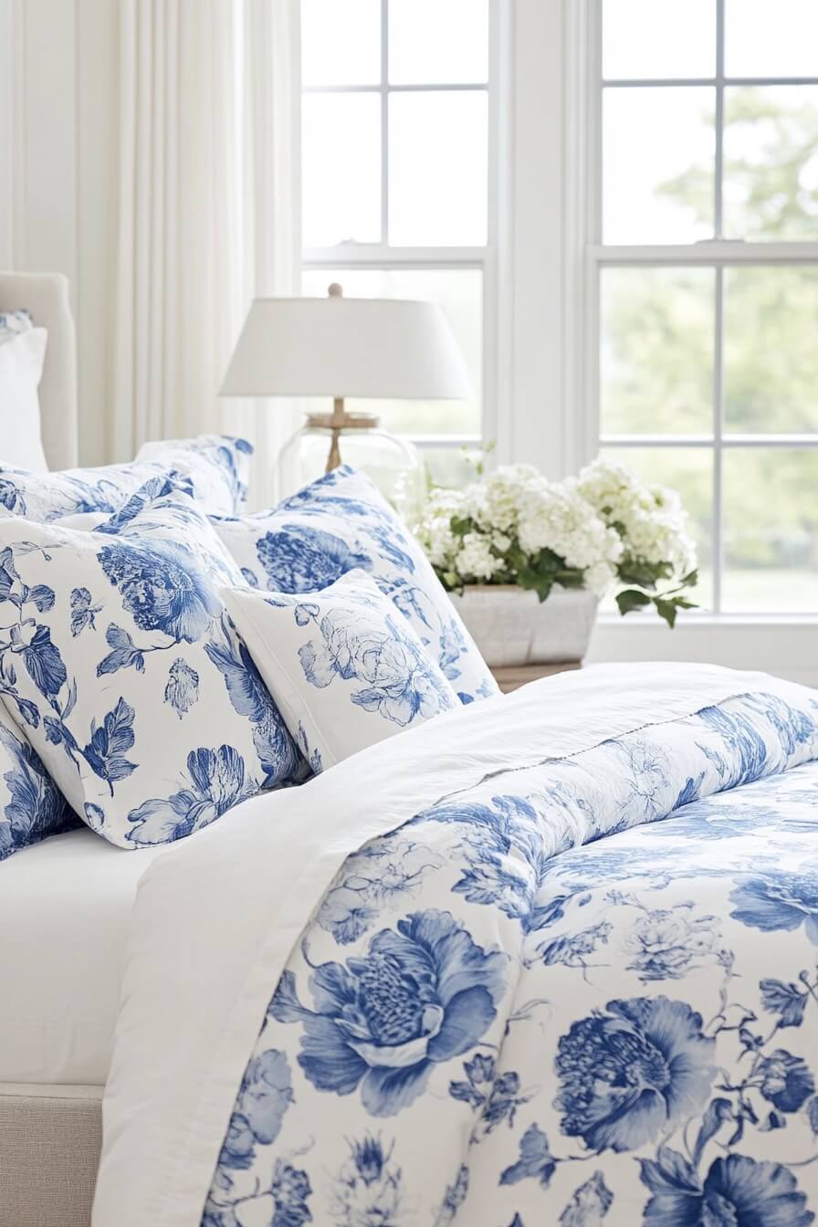 Dreamy Blue and White Coastal Bedroom Ideas - Casually Coastal